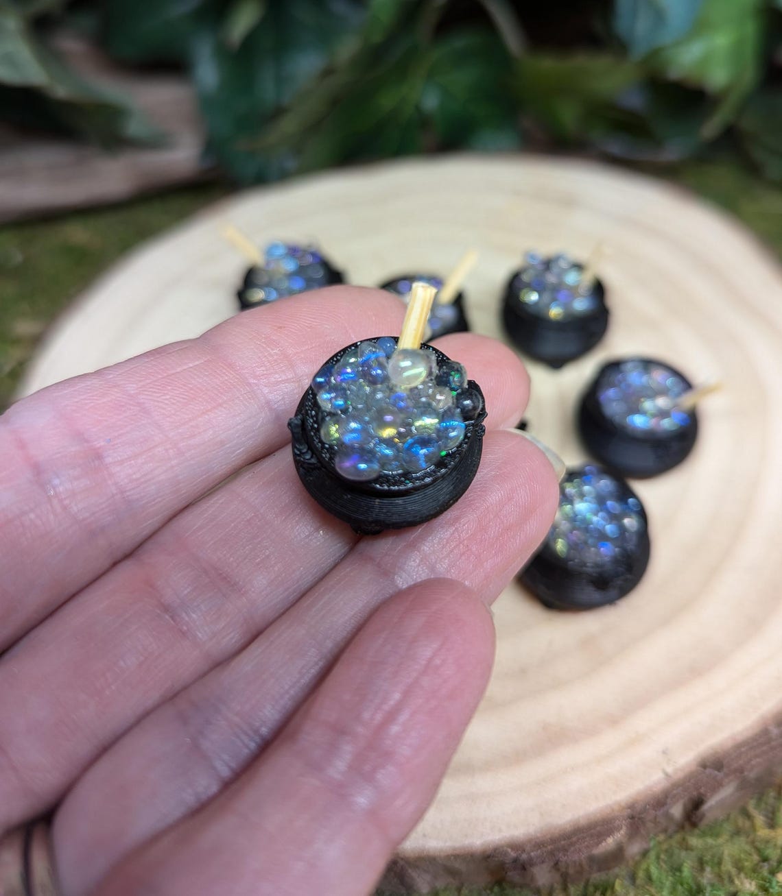 Miniature Bubbling Cauldron: Fairy Garden Halloween Dollhouse Prop - Etsy