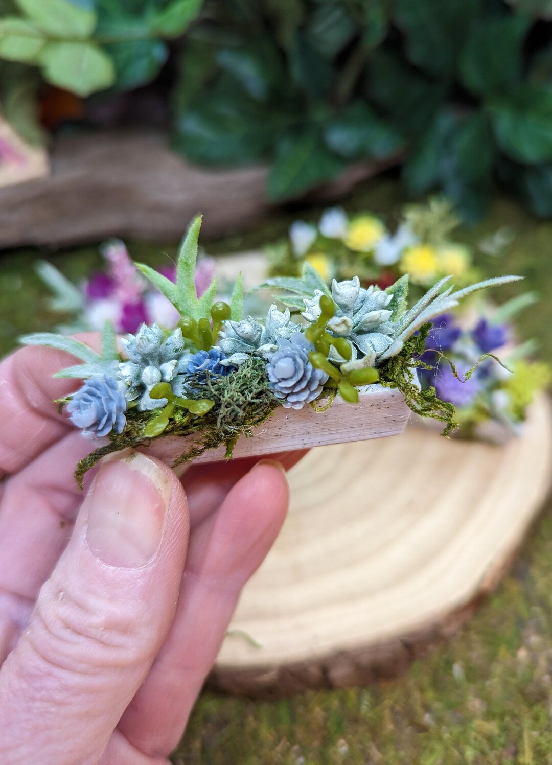 3 or 5 Fairy Garden Miniature Flower Box, Window Flower Box, Fairy ...