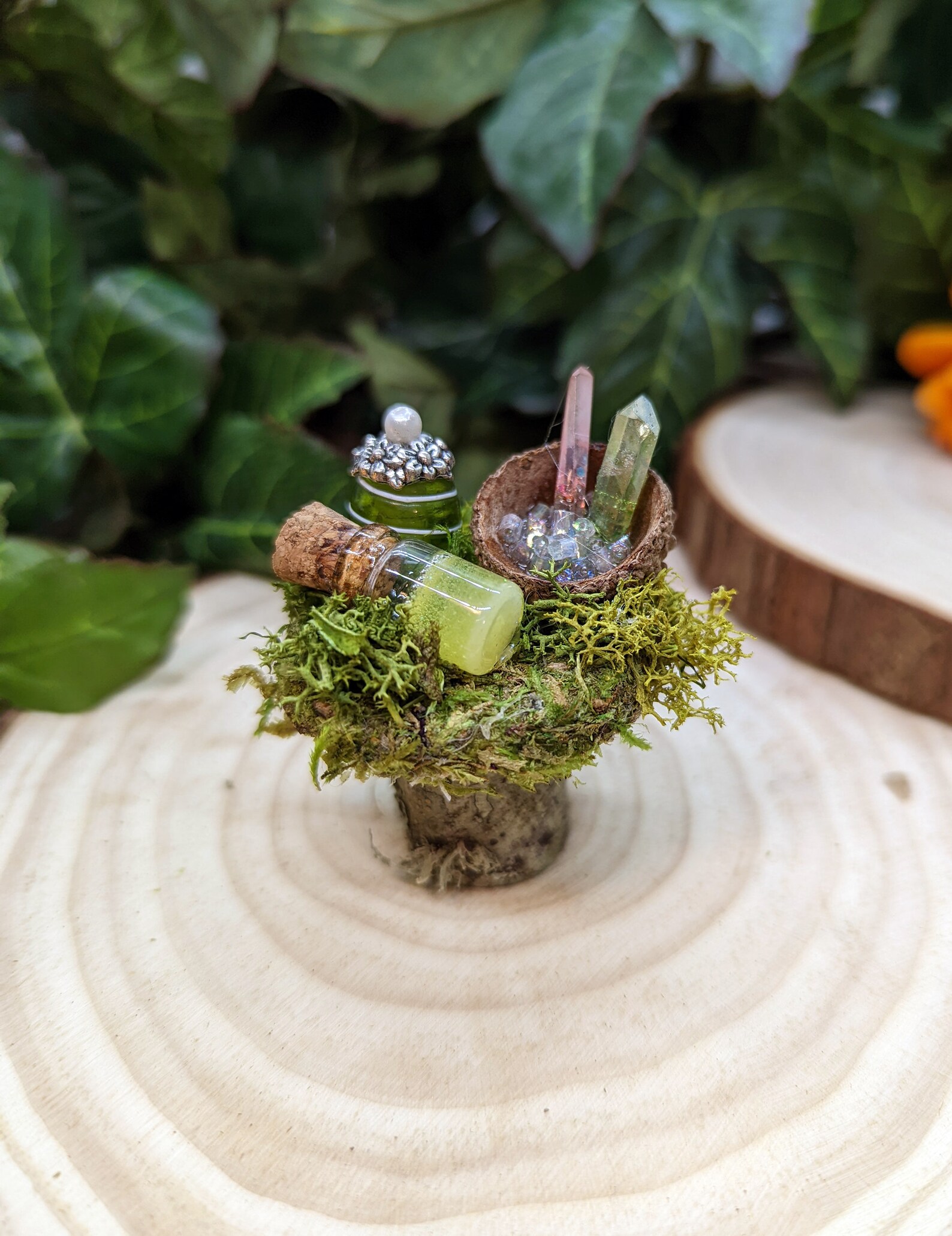 Fairy Table W/ Crystals and Potion Fairy Garden Accessories - Etsy