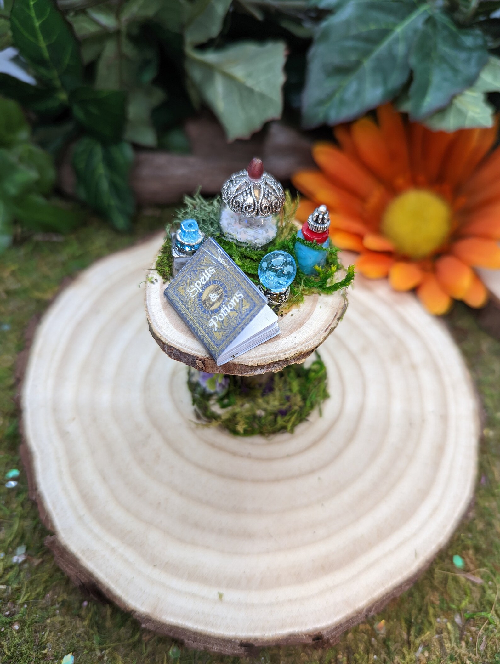 Fairy Table W/ Books & Potions Fairy Spells and Potions - Etsy