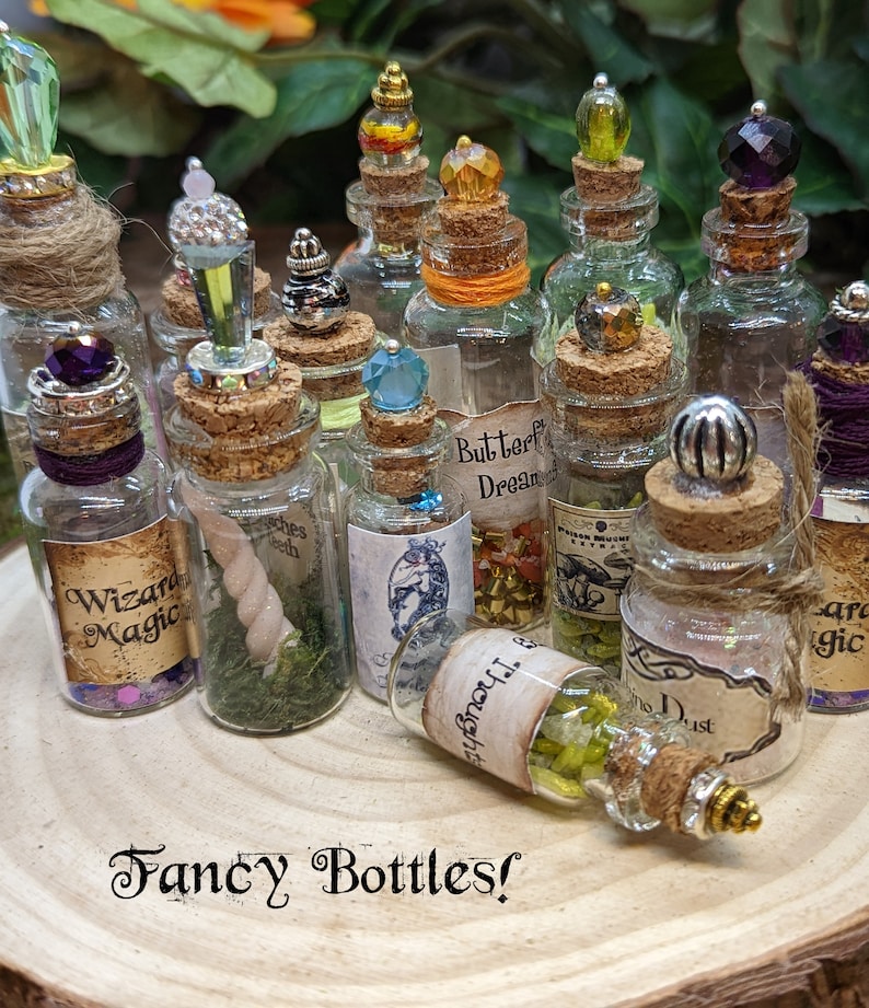 Miniature Fairy Potion Bottles: Magic Kit (3 or 5) - Etsy