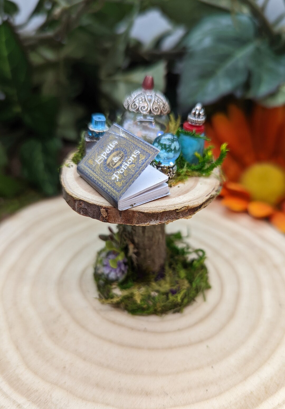 Fairy Table W/ Books & Potions, Fairy Spells and Potions Table, Fairy ...