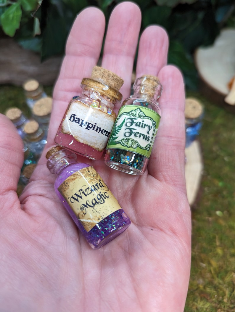 Miniature Fairy Potion Bottles: Magic Kit (3 or 5) - Etsy