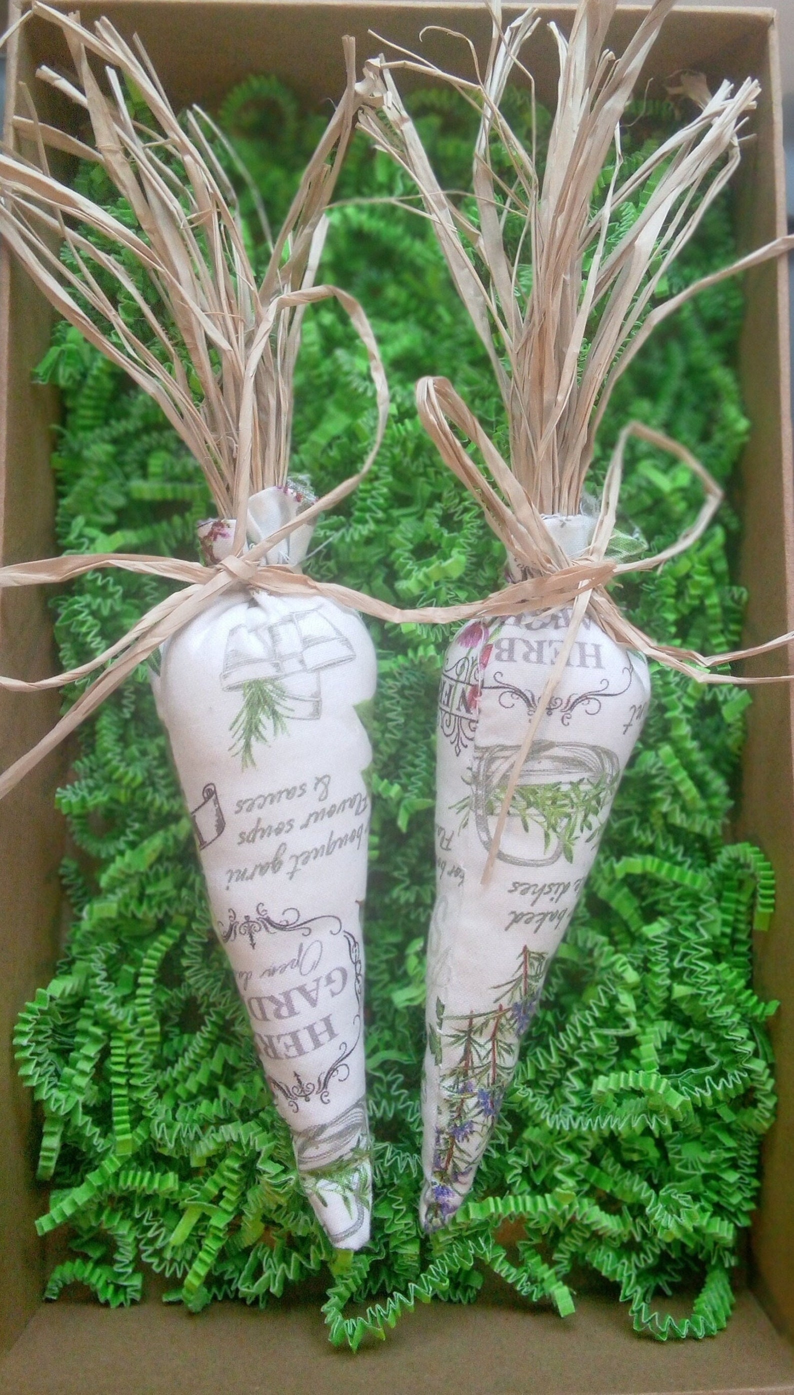 Easter Decor, SET OF 2 Carrots, Spring Decor, Carrot Bunny Fabric ...
