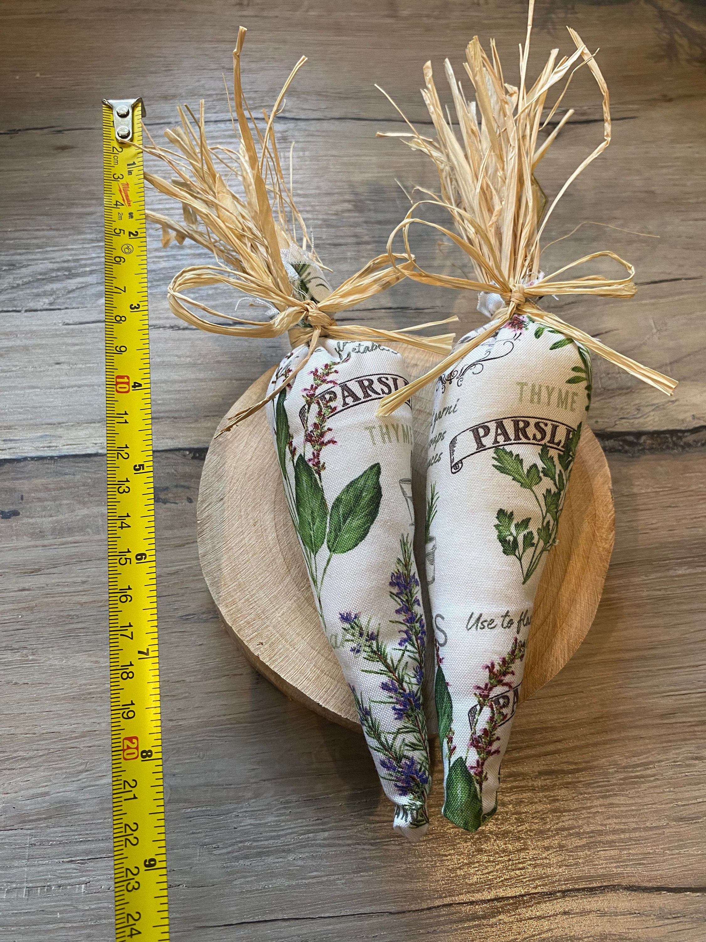 Easter Decor, SET OF 2 Carrots, Spring Decor, Carrot Bunny Fabric ...