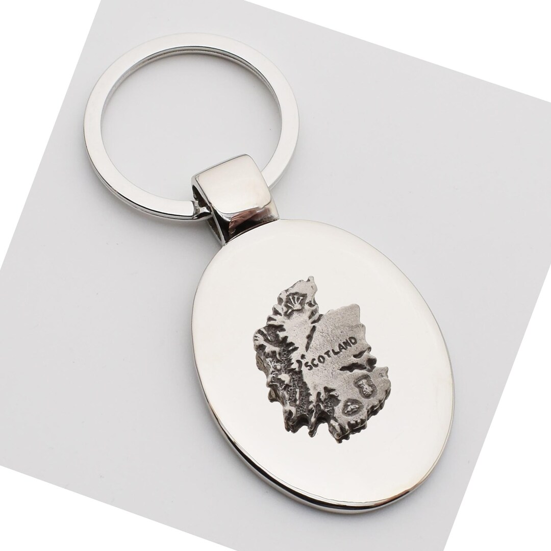 Beautiful Pewter Map of Scotland Design With Special Personalised ...