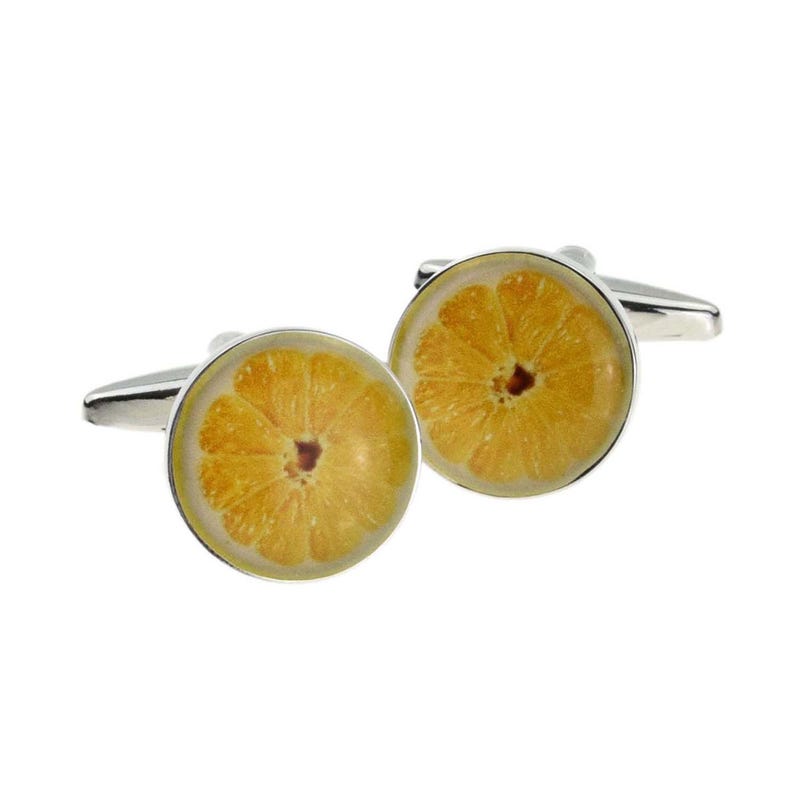 Orange Cufflinks - Etsy