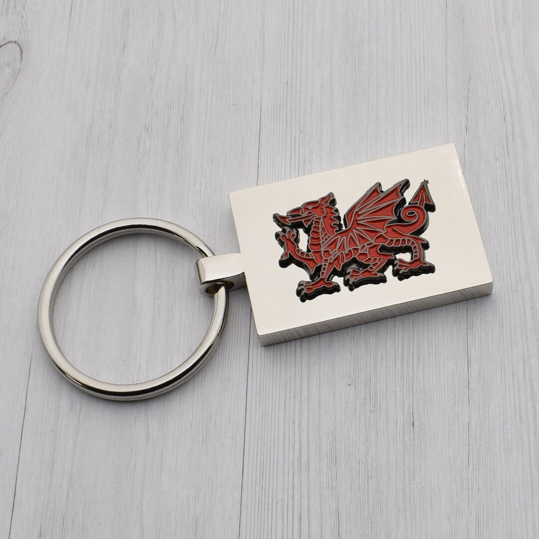 Stylish Welsh Dragon Wales Design With Special Personalised Engraved ...