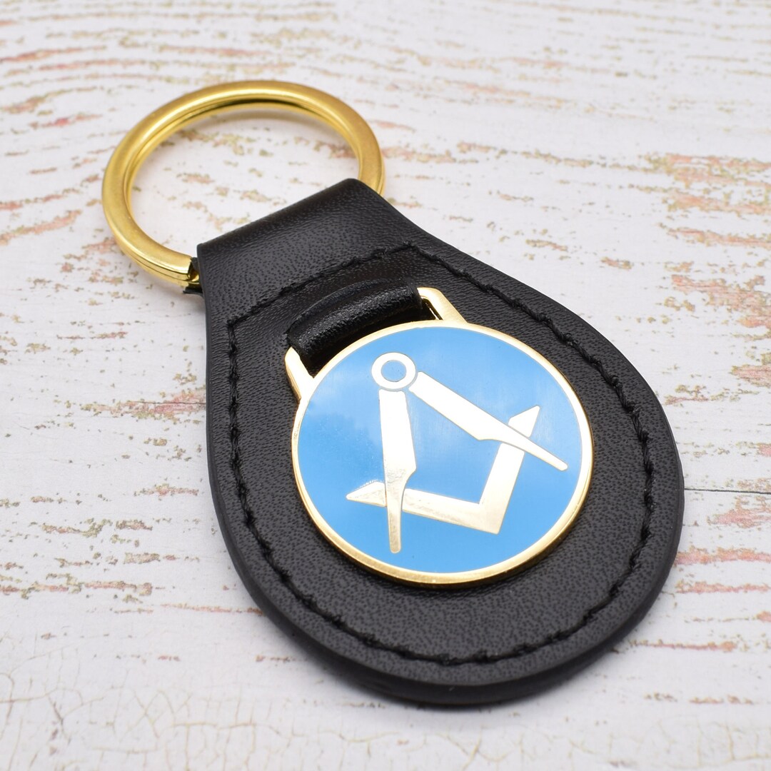 Personalised Engraved With Lodge Number Blue Enamel Masonic No G Key ...