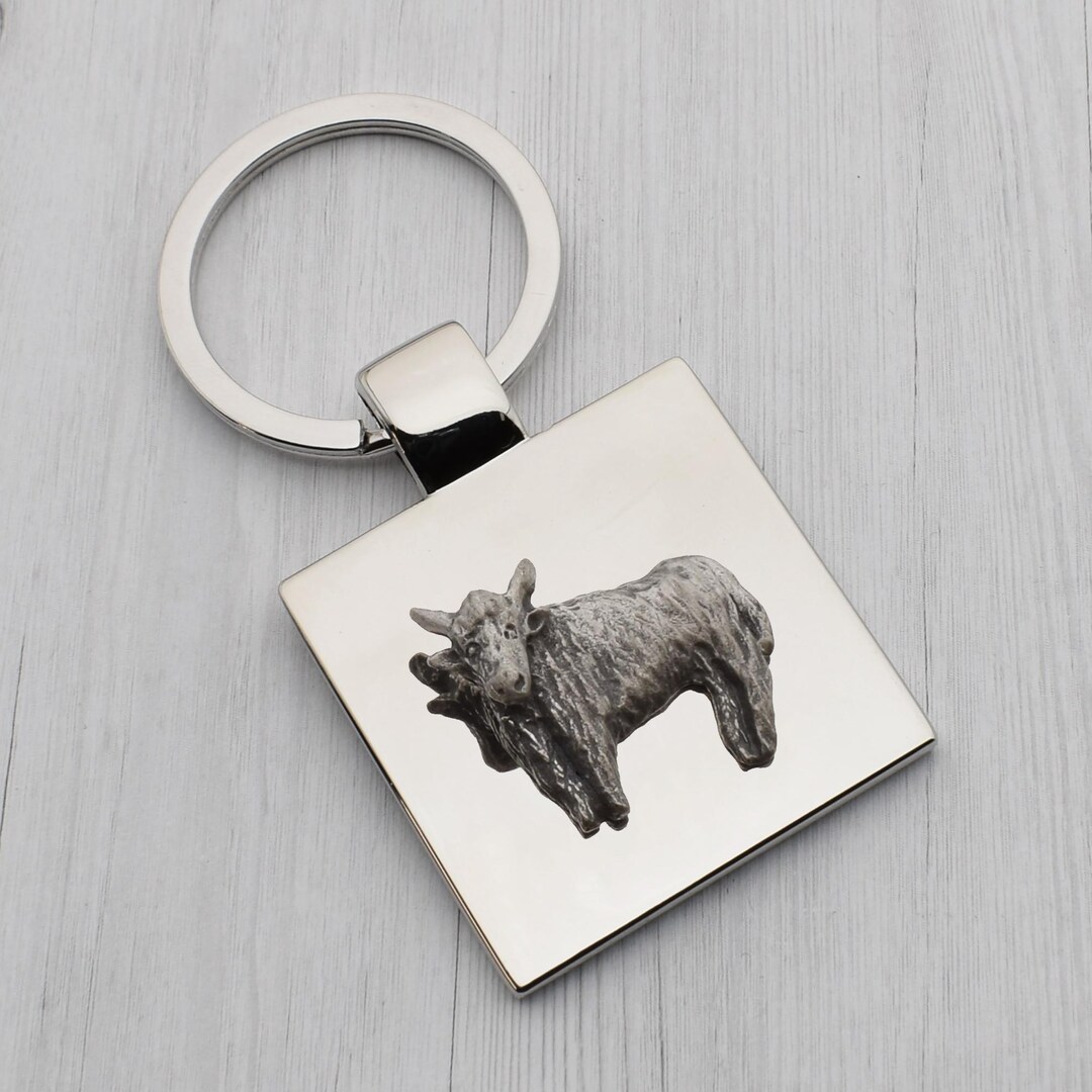 Beautiful Pewter Highland Cow Design With Special Personalised Engraved ...