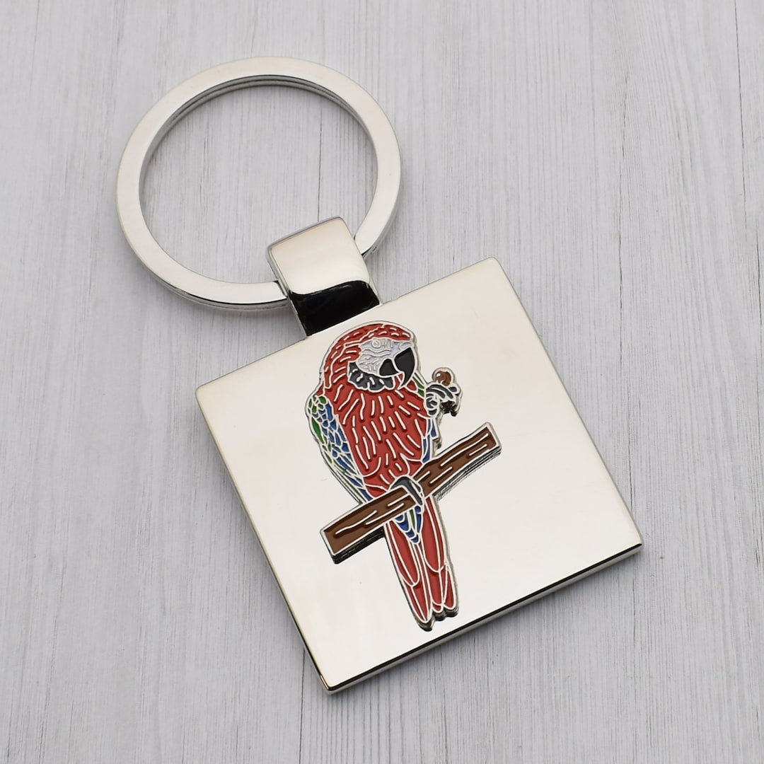 Stylish Scarlet Macaw Parrot Bird Design With Special Personalised ...