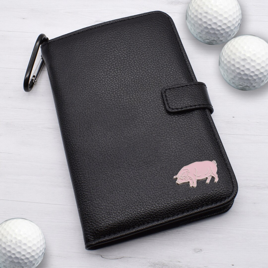 Pink Pig Design | Personalised Leatherette Golf Organiser | Complete ...