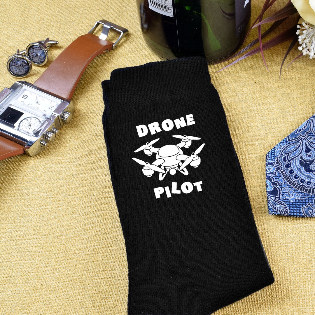 Drone Pilot Design Mens Black Socks - Etsy UK