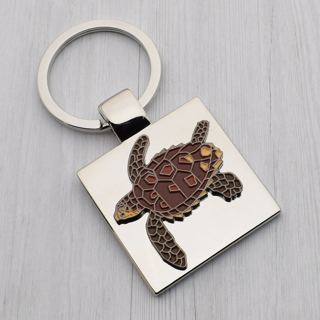 Stylish White Sea Turtle Design With Special Personalised Engraved ...