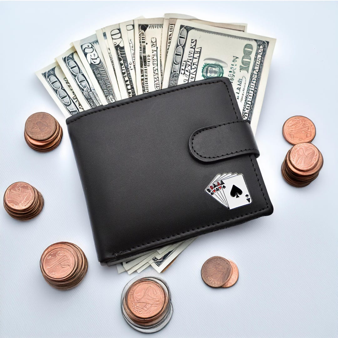 Personalised Playing Cards Full House Casino Gamblers Design Black ...