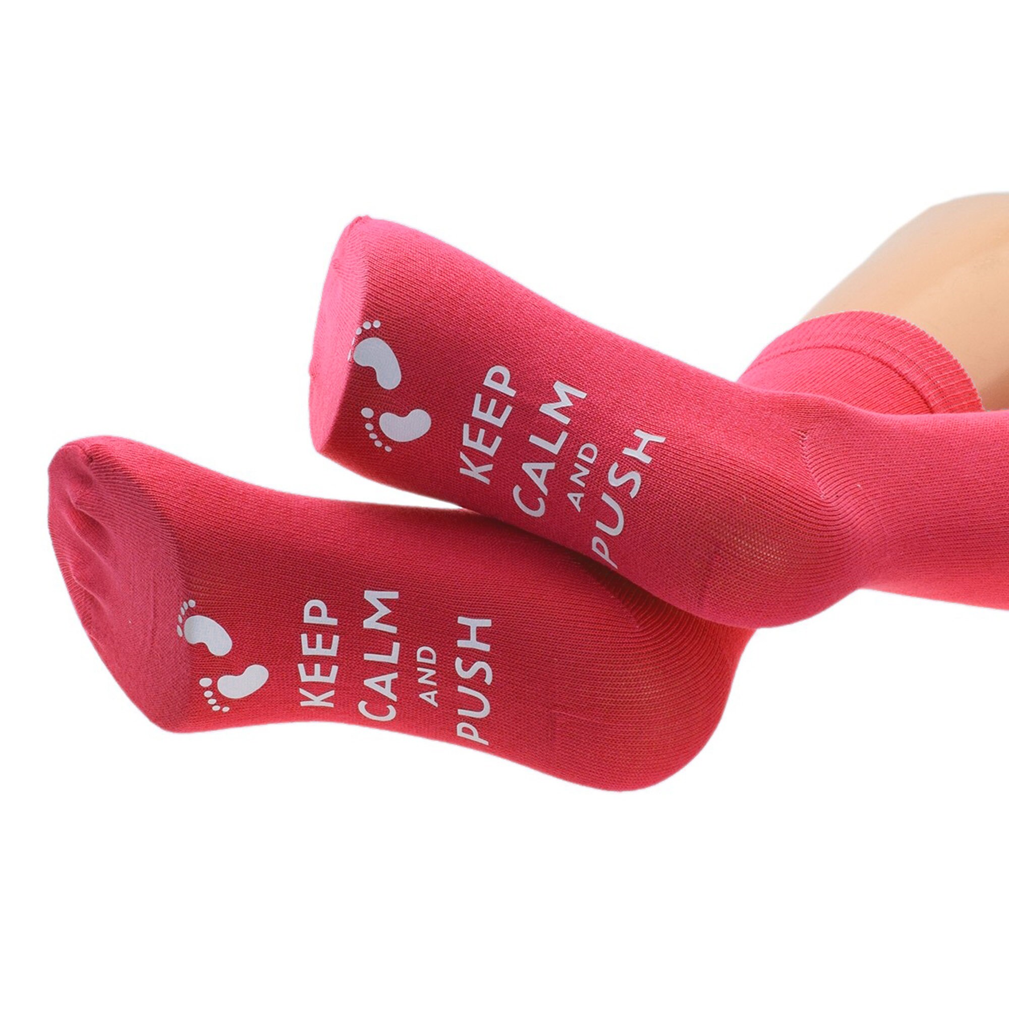 Mum to Be Keep Calm & Push Sole Design Ladies Socks in Various | Etsy UK