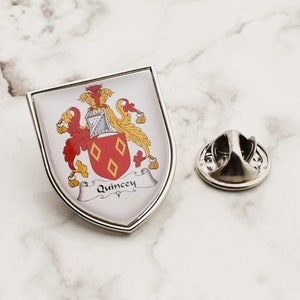 Personalised Family Crest Coat of Arms Lapel Pin Presented in a Gift Box. - Etsy