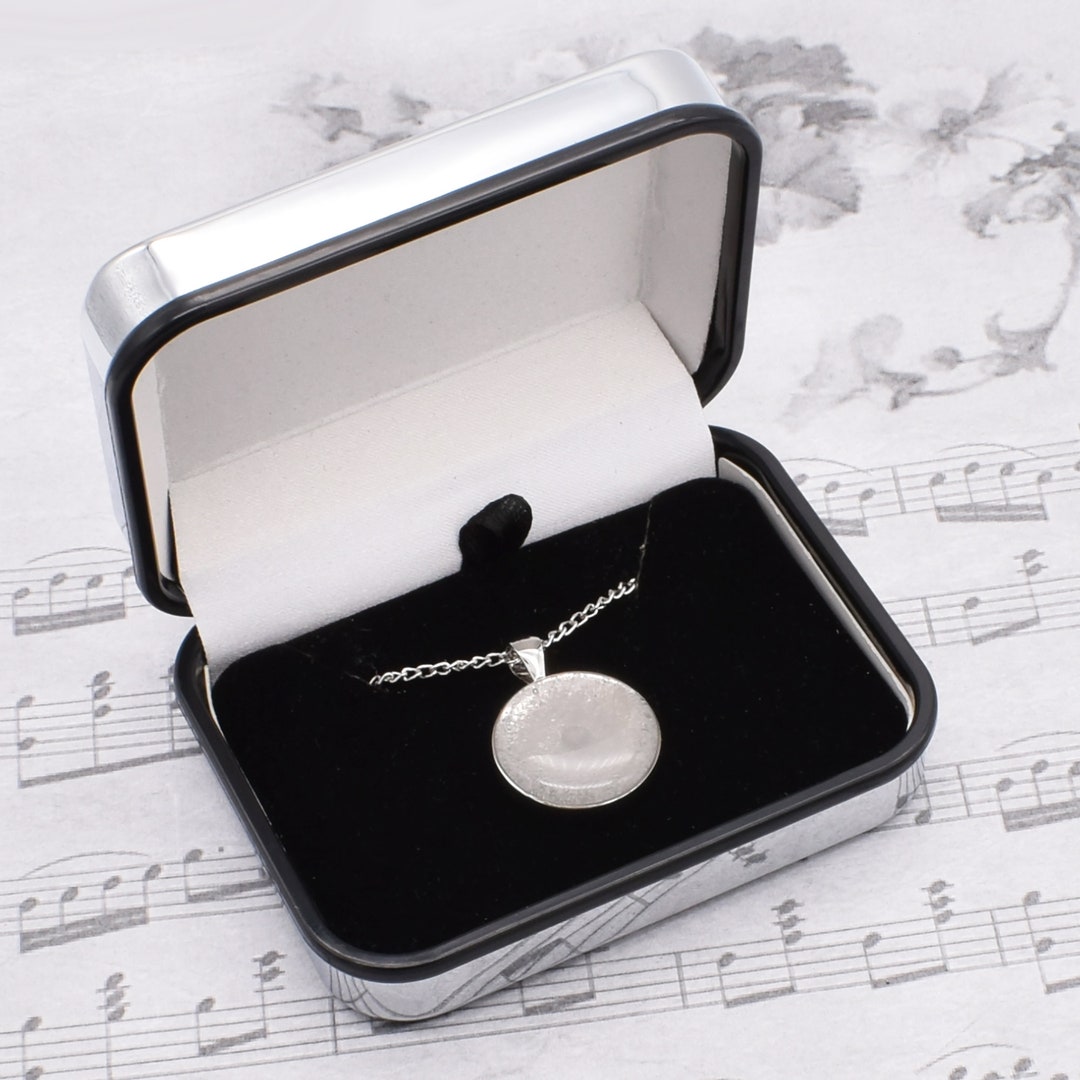 Personalised Encapsulated Salt Pendant Necklace Birthday Anniversary ...