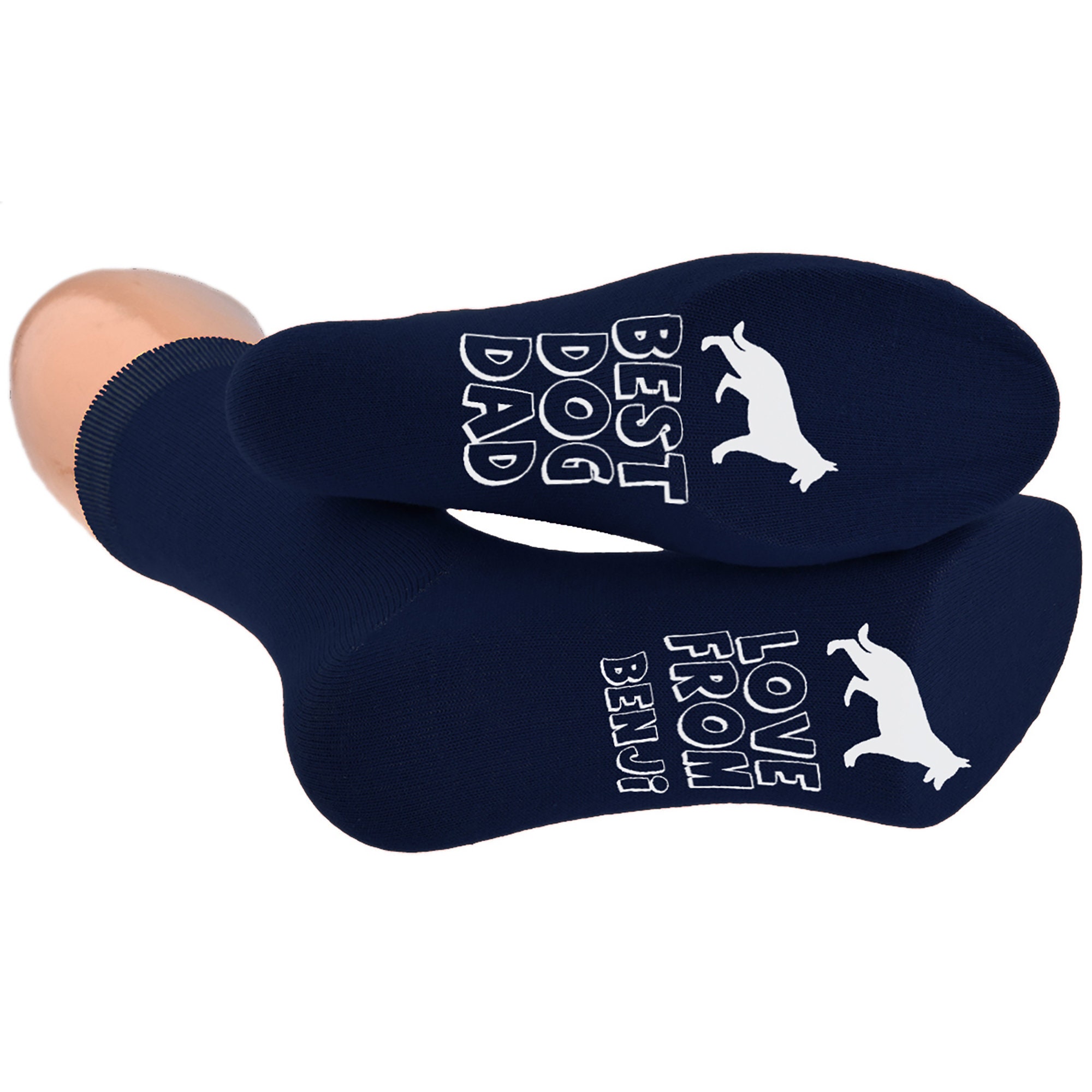 Personalised with Name and Dog breed Best Dog Dad Socks Great | Etsy
