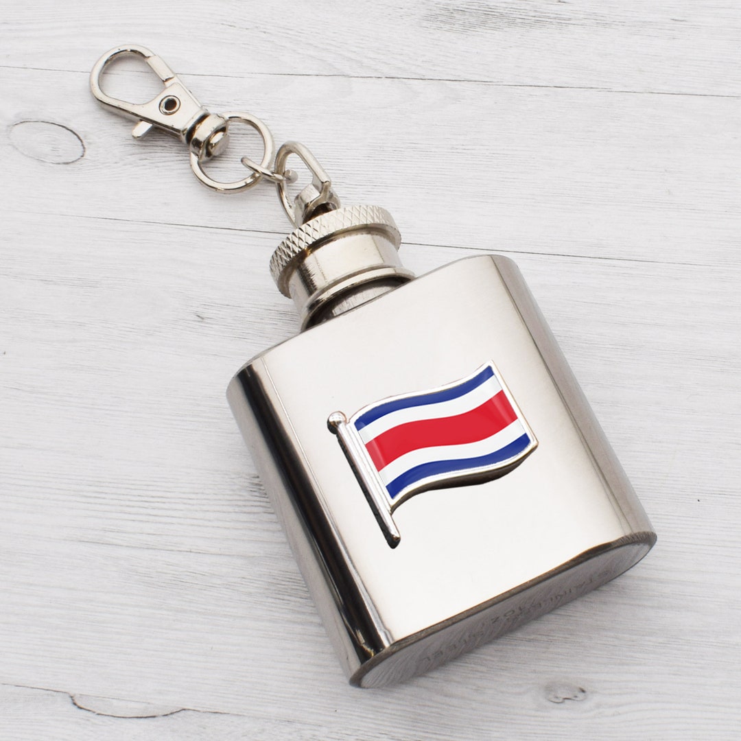 Costa Rica Wave Flag Design | Personalised Short Message on Back | 1oz ...