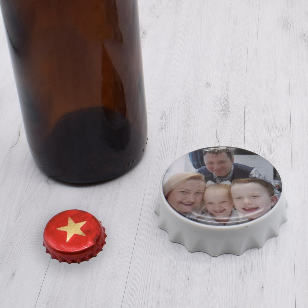 Personalised Bottle Top Shape Magnetic Bottle Opener With Personalised ...