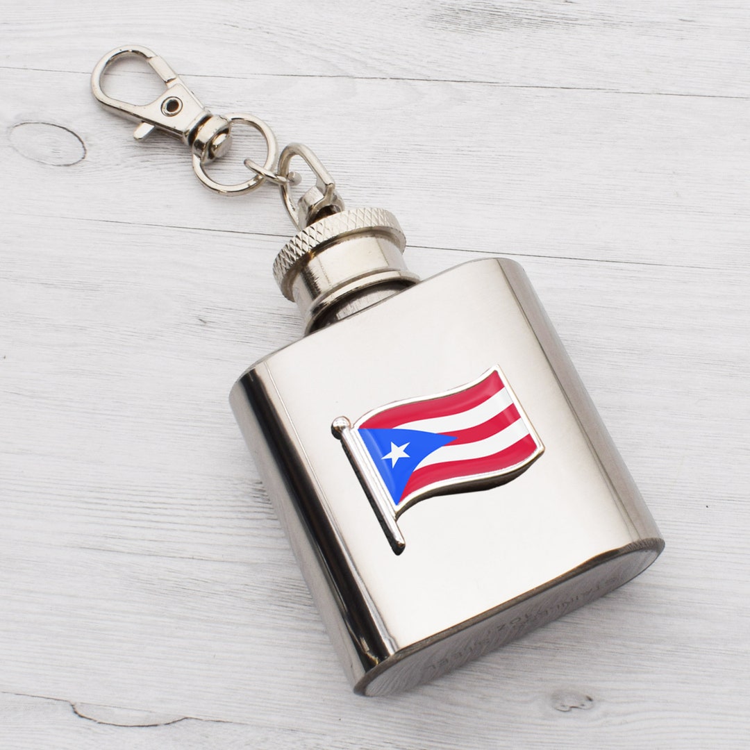 Puerto Rico Wave Flag Design | Personalised Short Message on Back | 1oz ...