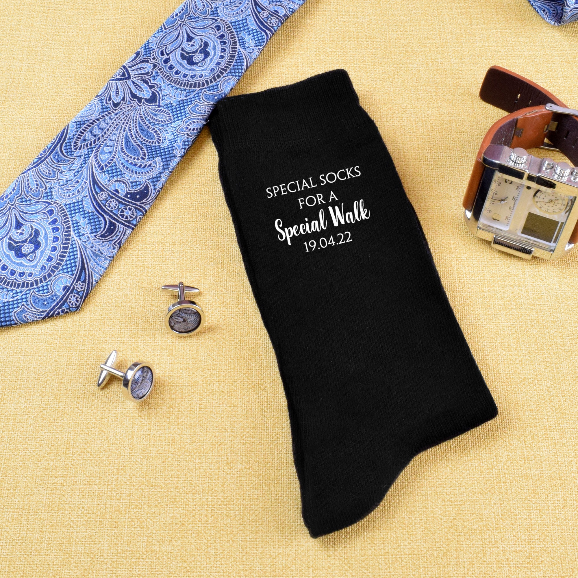 Special Socks for a Special Walk Personalised With Date Cotton Socks ...