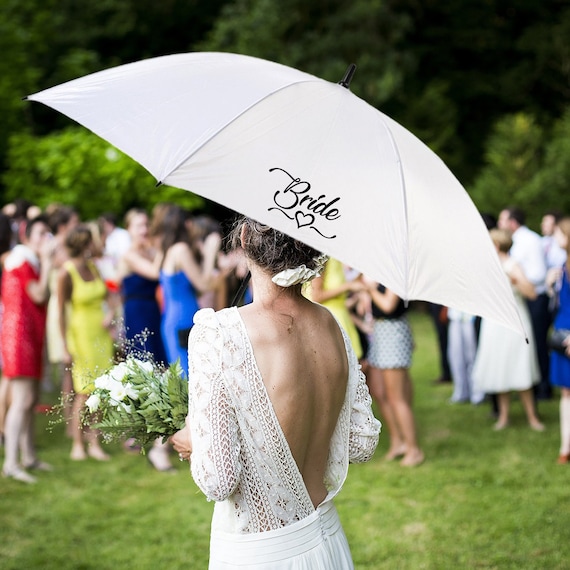 White Wedding Umbrellas P261 White Lace Craft Bride Umbrella Small