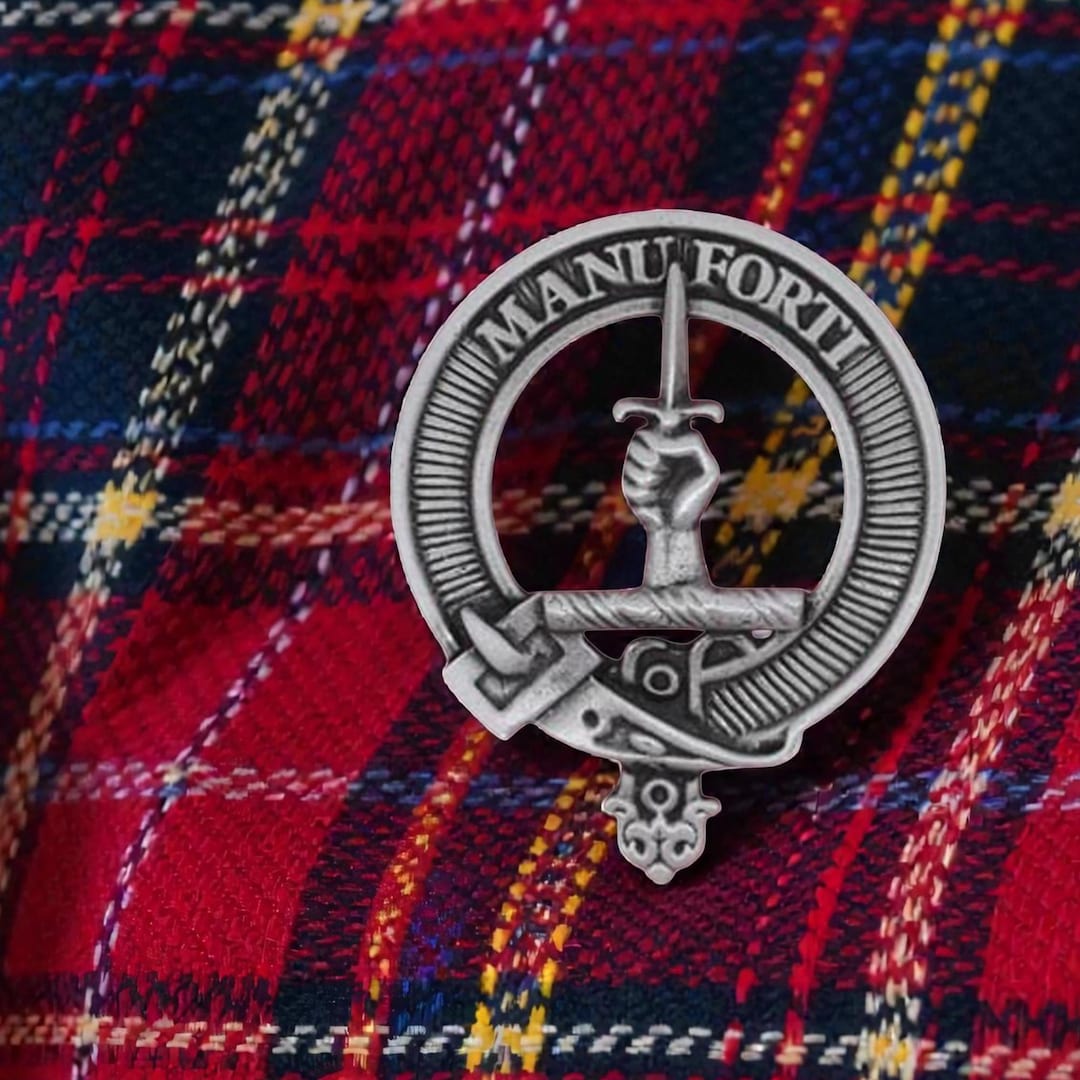 Mackay English Made Pewter Clan Cap Badge With Personalised Gift Box - Etsy