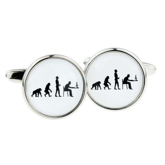 Evolution of a Computer Operator Design Cufflinks in | Etsy