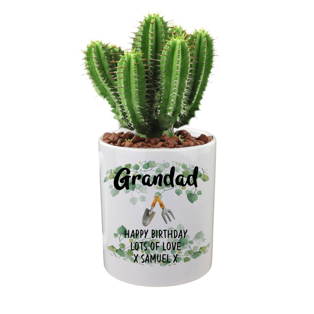 Personalised Happy Birthday Design Ceramic Pot! - Etsy