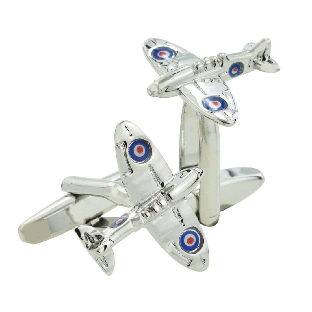 Spitfire Plane Aeroplane Aircraft RAF Cufflinks in Personalised ...