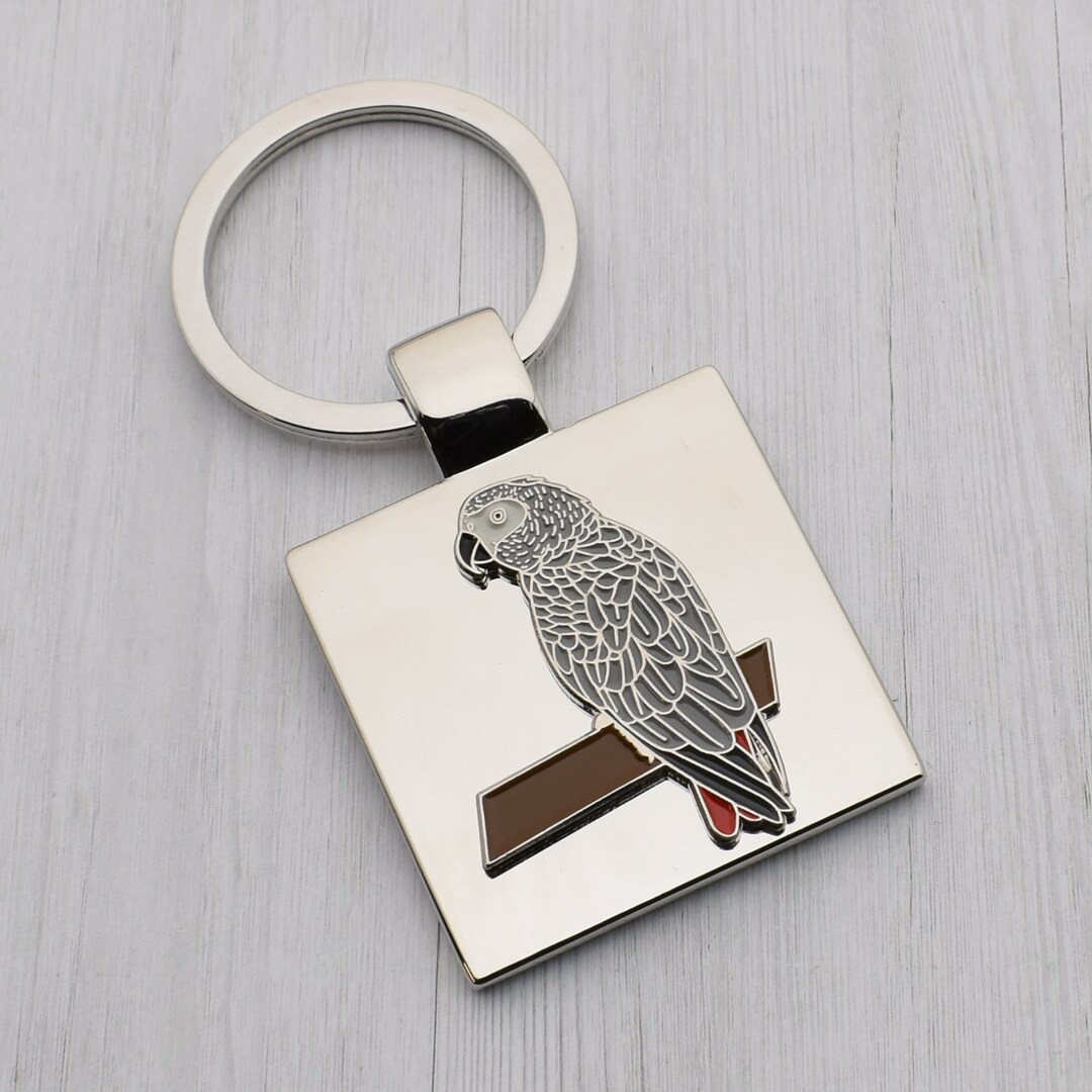 Stylish African Grey Parrot Bird Design With Special Personalised ...