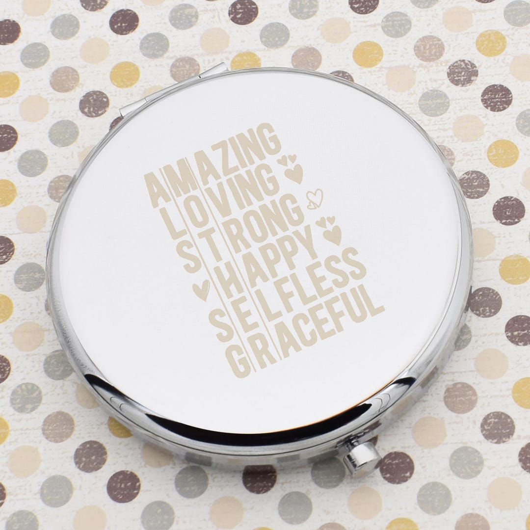 Beautifully Engraved Mothers Day Mirror With Personalised Sentimental ...