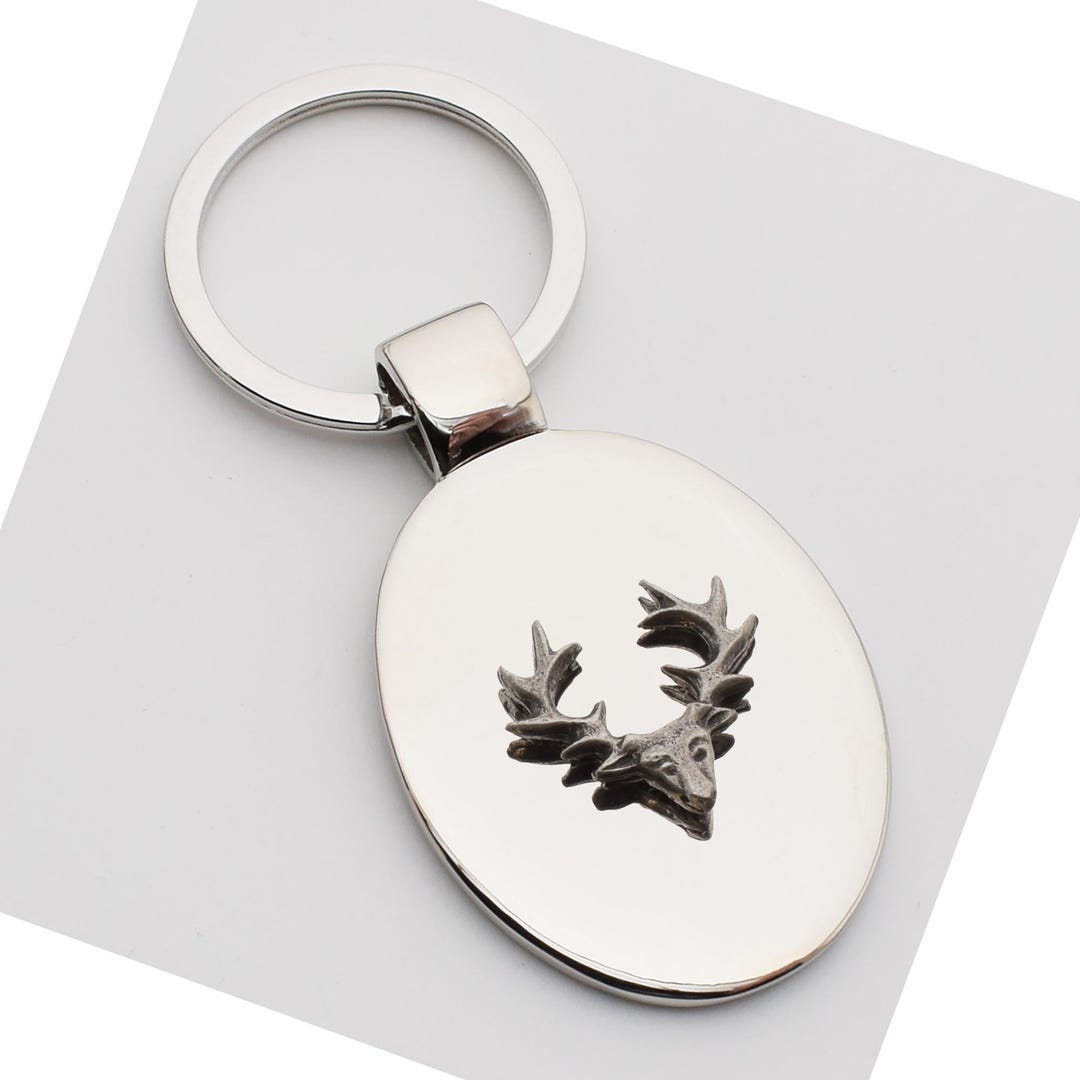 Beautiful Pewter Stag Head Design With Special Personalised Engraved ...