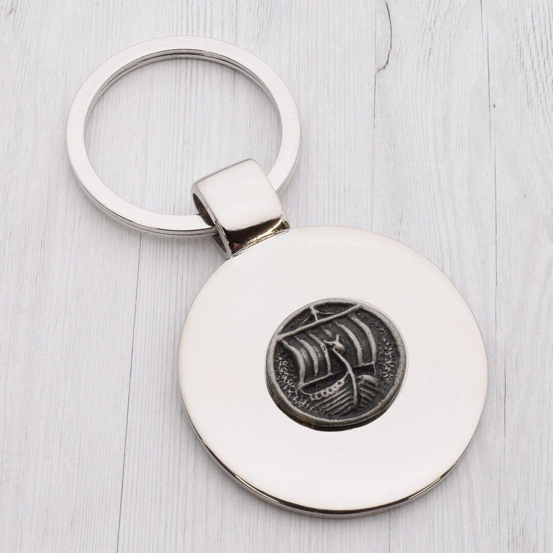 Beautiful Pewter Viking Ship Design With Special Personalised Engraved ...