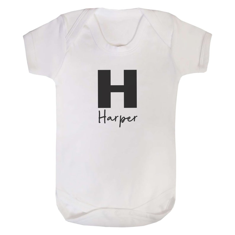 Personalised With Name Baby Grow Set Including Triple Aluminium Baby ...