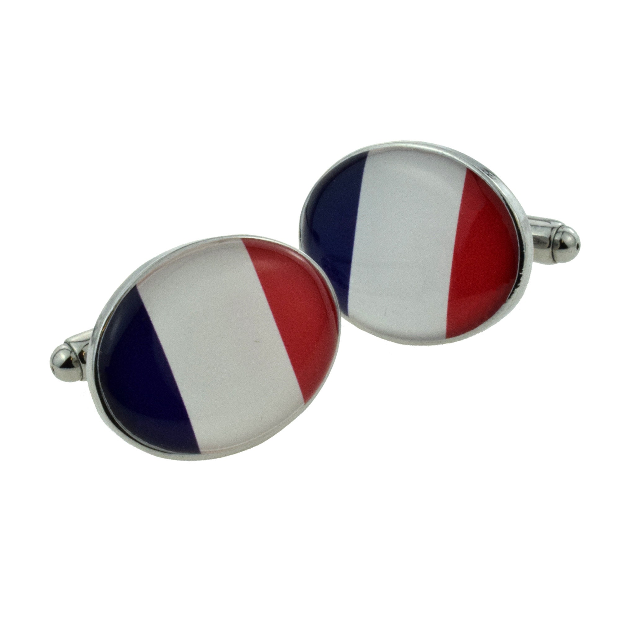 France French Flag Design Oval Cufflinks in Personalised | Etsy