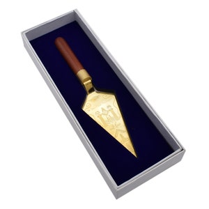 Masonic Freemason Working Gold Trowel With Choice of an Engraved Plate ...