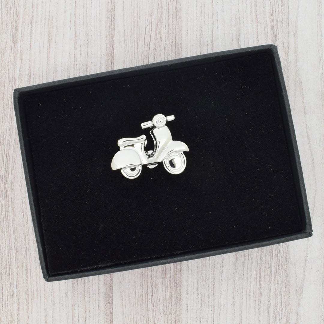 Scooter Design Lapel Pin Badge in Engraved Personalised Gift Box - Etsy