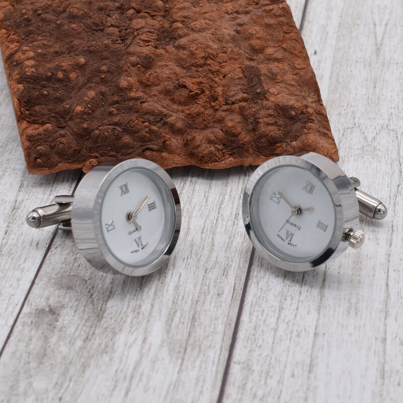 Clock Cufflinks - Etsy