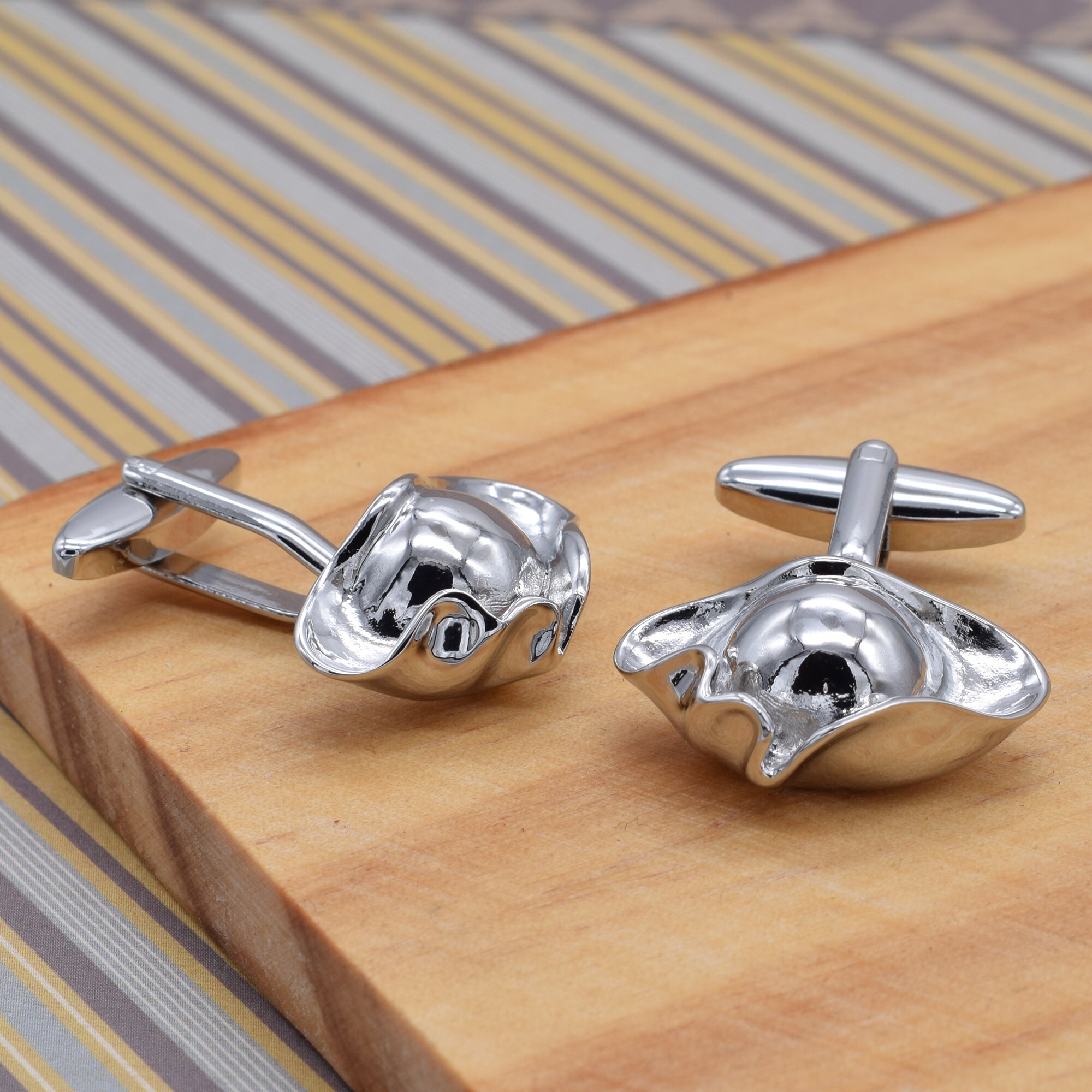 Pirate Hat Cufflinks in a Personalised Engraved Cufflink Box - Etsy