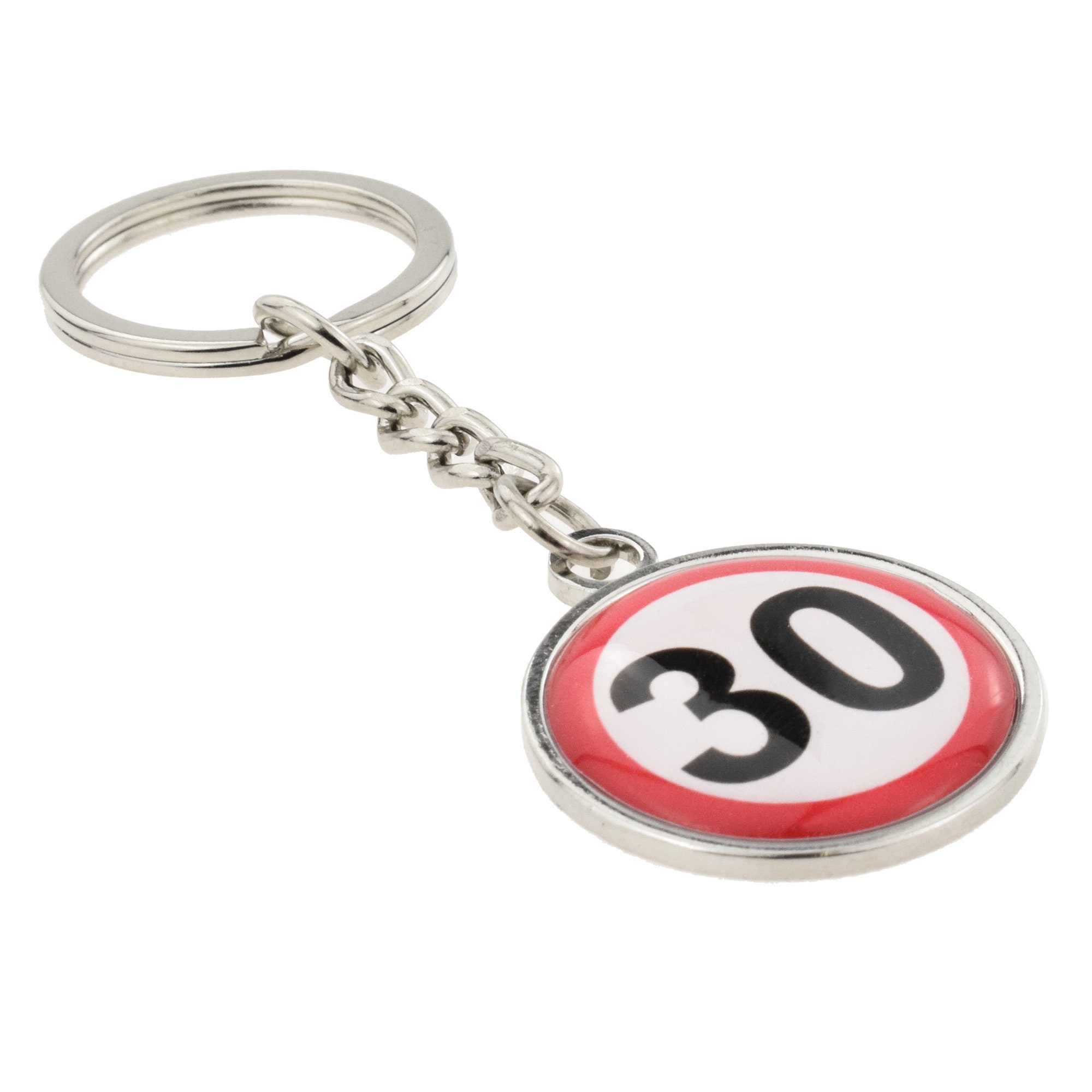 30th Birthday Speed Limit Road Sign Silver Keyring With | Etsy