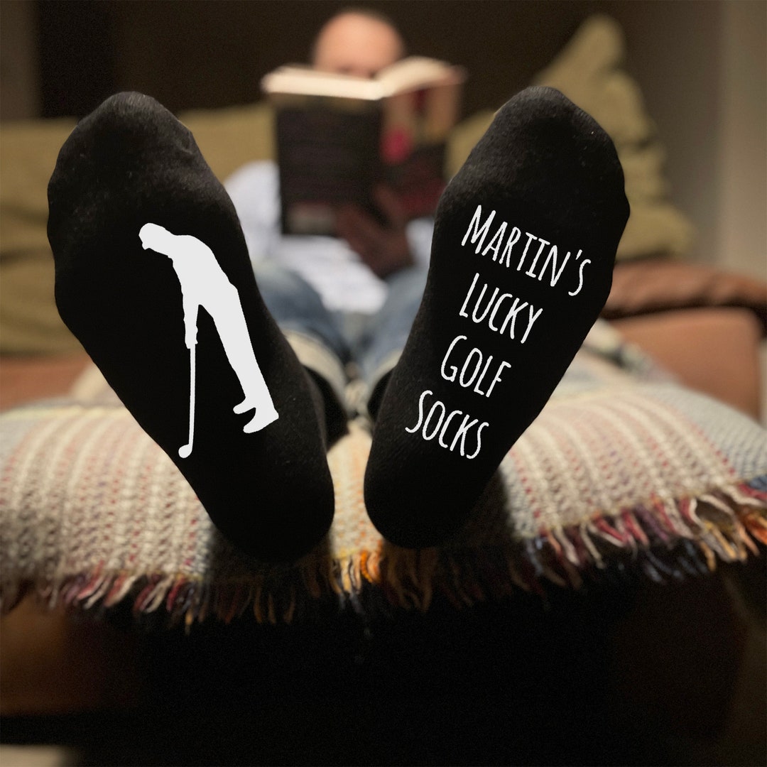 Fun Personalised Lucky Golf Unisex Adults Socks in Various Colours ...