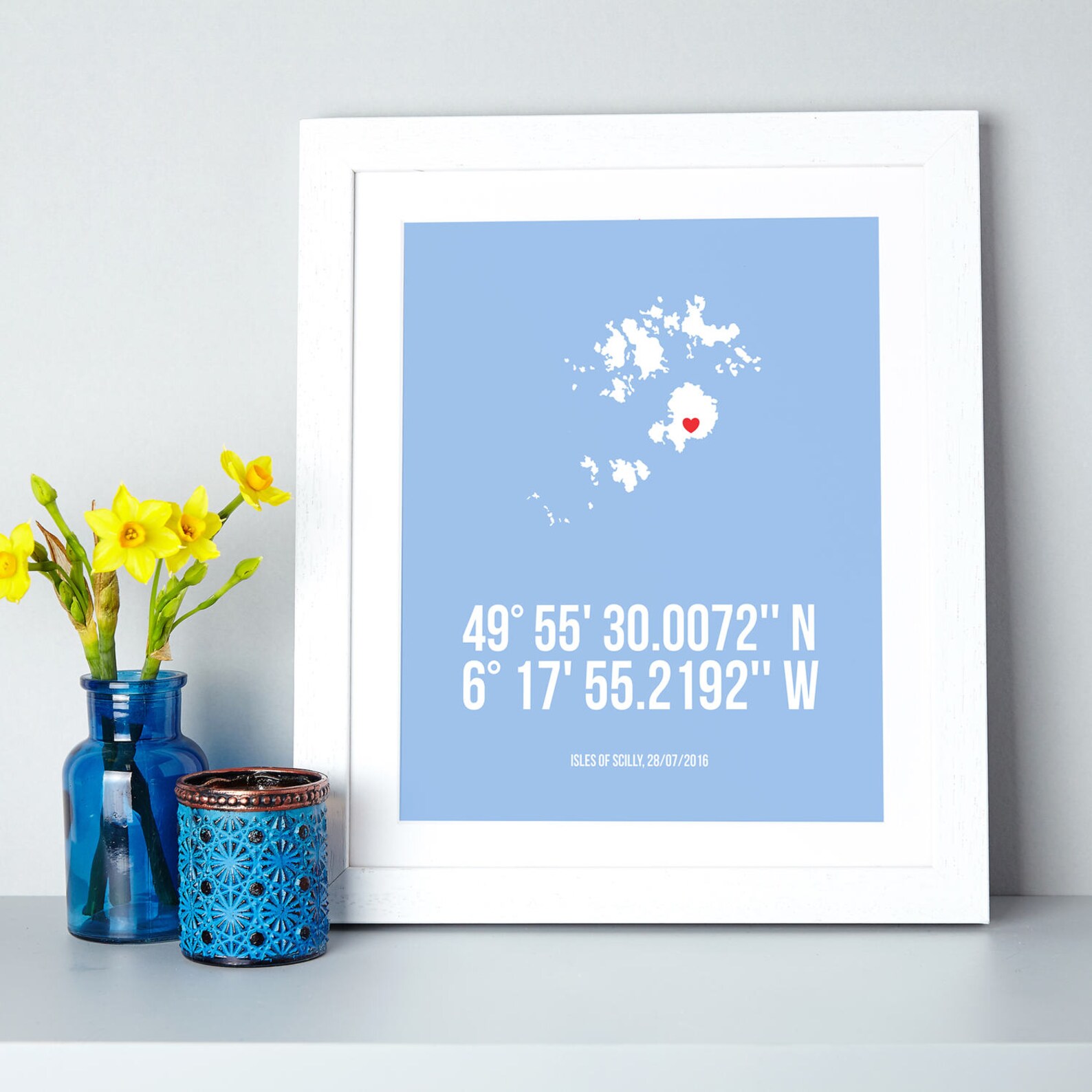 Personalised Map Coordinates Print - Etsy UK