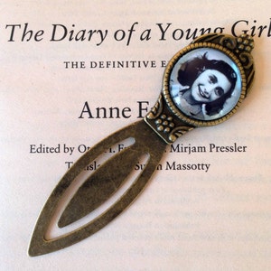 Anne Frank Bookmark The Diary of a Young Girl Bookmark The | Etsy