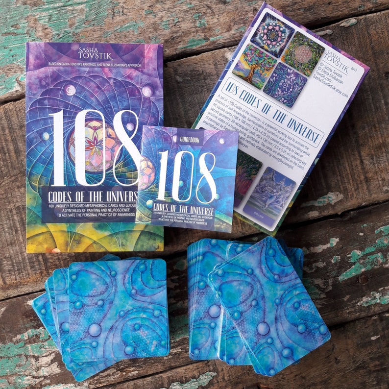 Luxury Oracle Cards Deck 108 Sacred Geometry Art Unique Yoga | Etsy