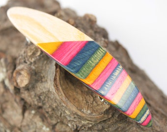 Wooden hair clip | Etsy