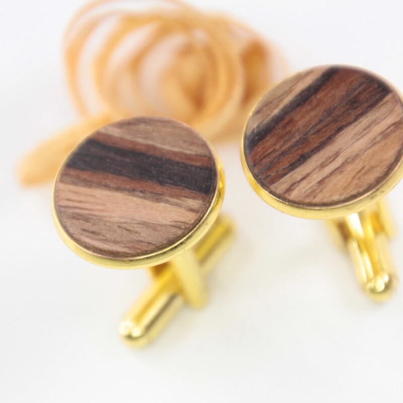 Wooden Cufflinks - Etsy