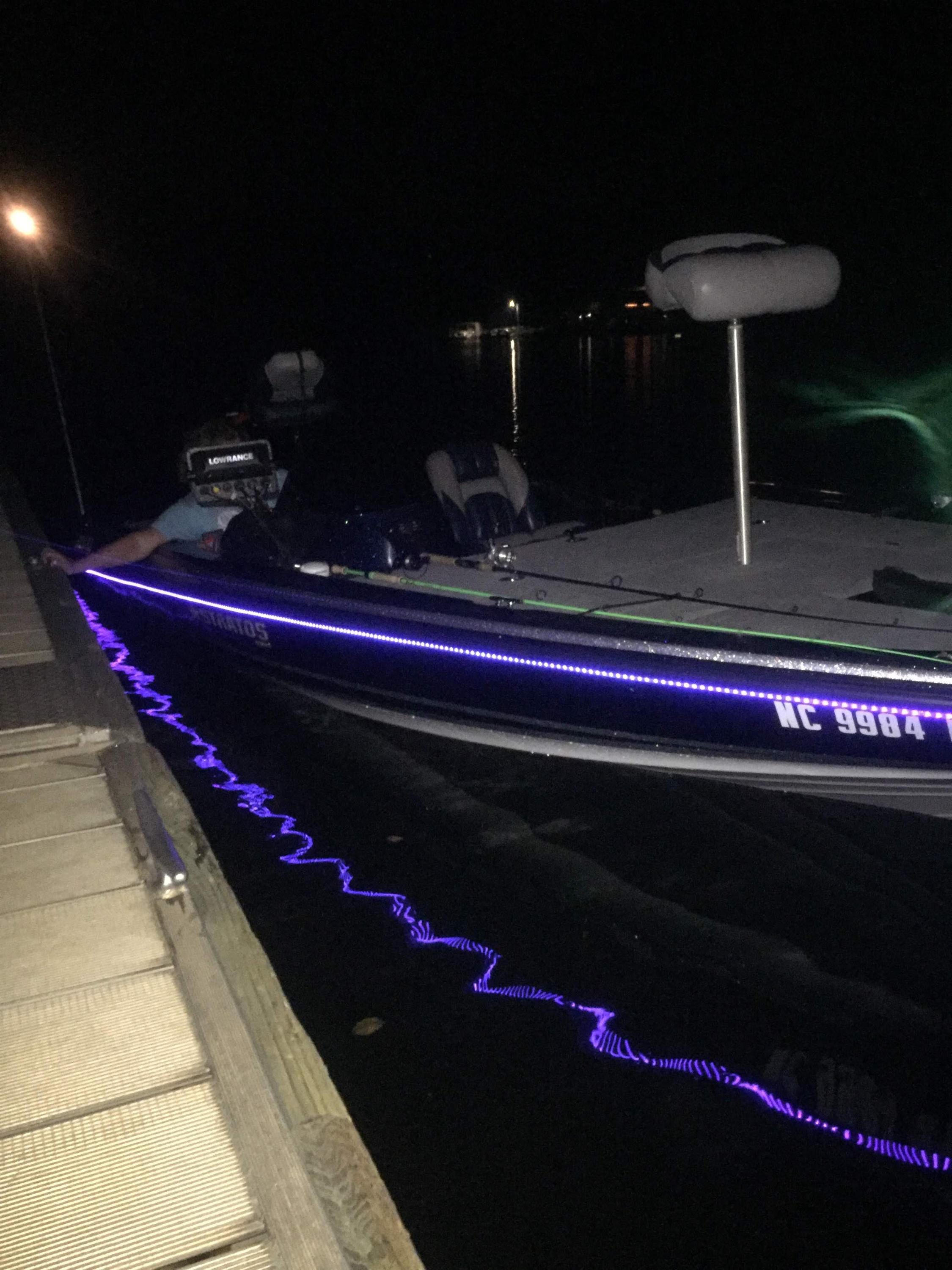 16ft or 20 Ft LED Black Light With White Night Fishing LED Strip UV ...